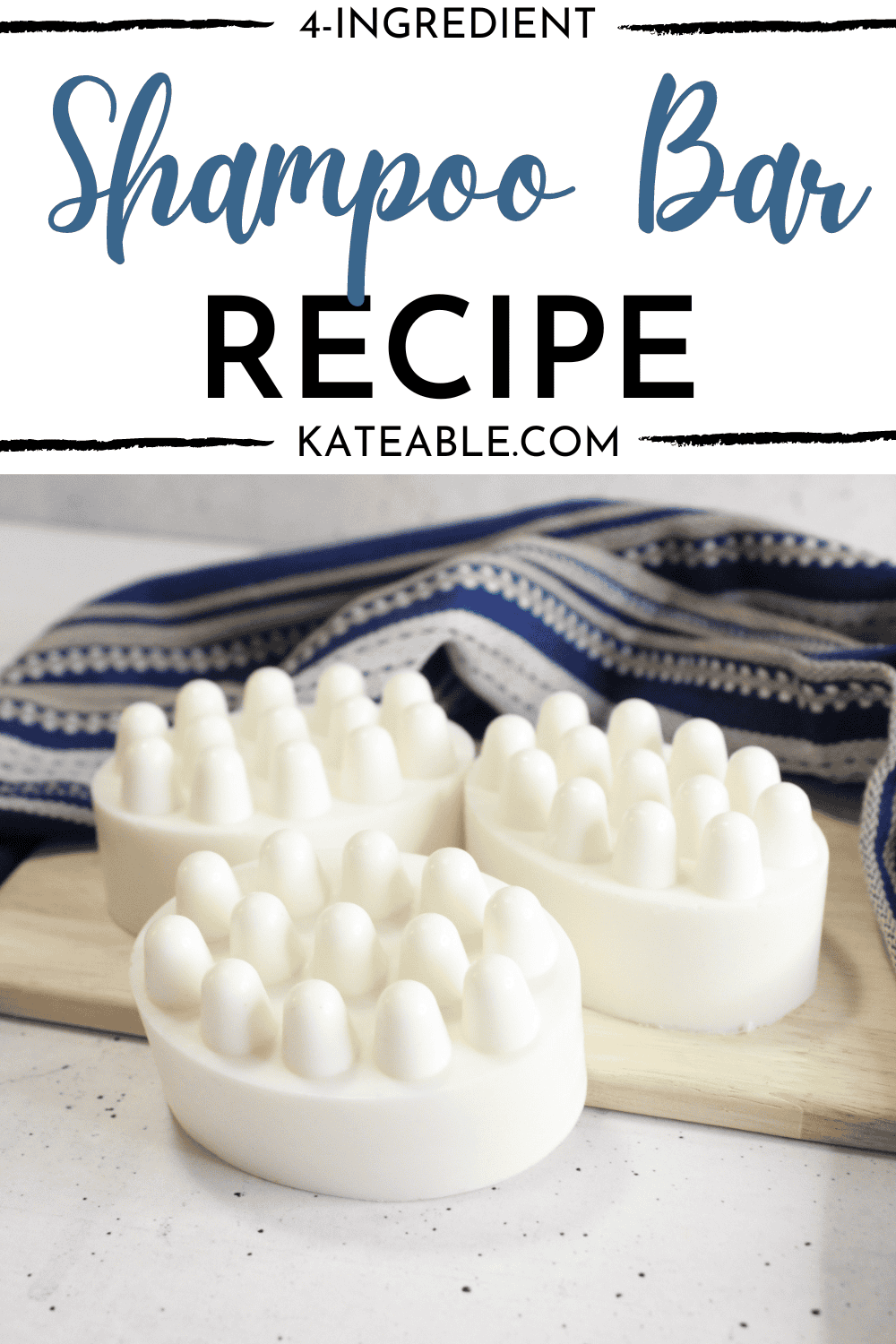 DIY 4-Ingredient Goat Milk Shampoo Bar Recipe Without Lye - Kateable