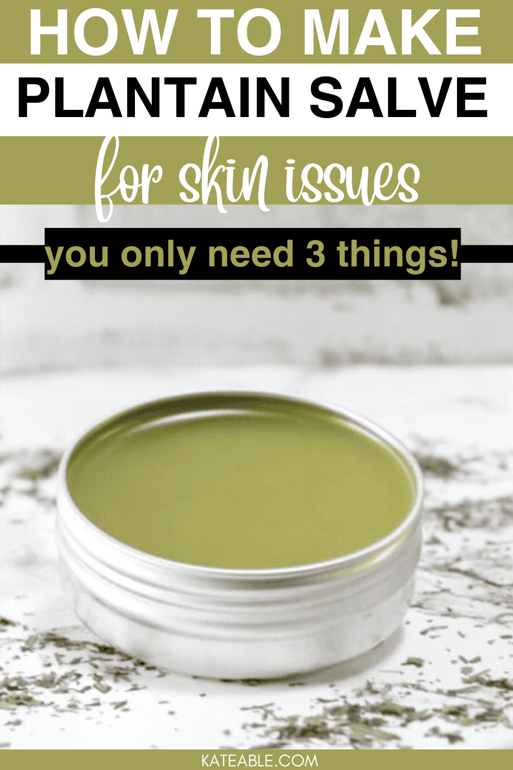 Simple Plantain Salve Recipe - Kateable
